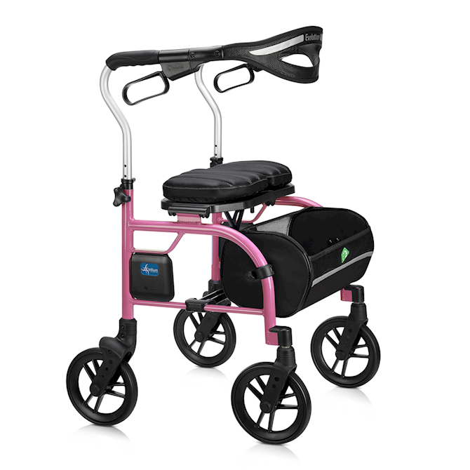 Evolution Trillium Rollator, Pink, Tall