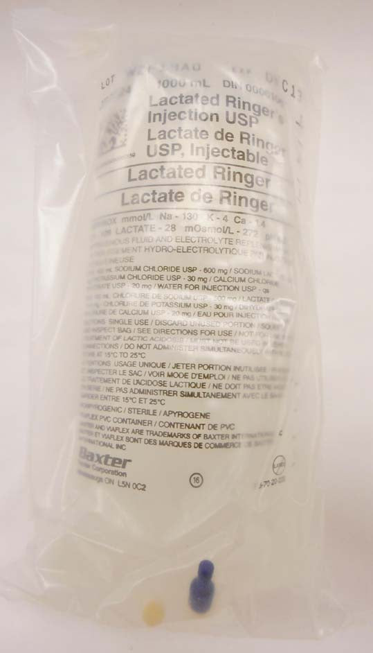 CS/12 LACTATED RINGERS IV SOLUTION, 1000ML