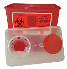 Multi-Purpose Sharps Container With Rotor Opening, Yellow 7.6L (2Gal)